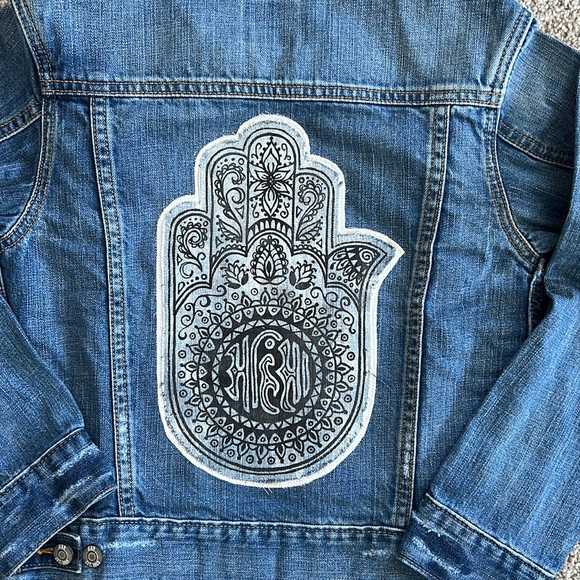 GAP Factory | Jackets & Coats | Customized With Ahimsa Hand Denim ...